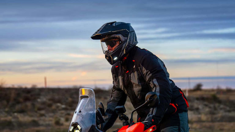 Sena built an adventure motorcycle helmet with comms. It also has ...
