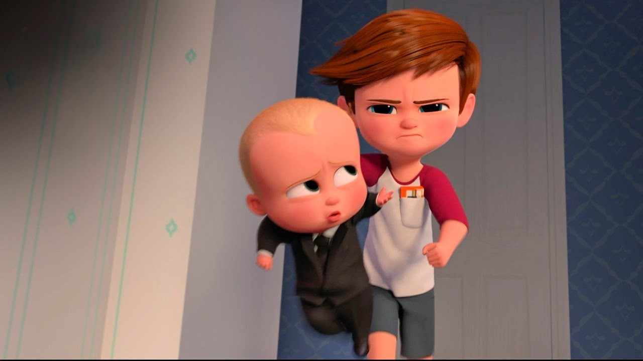 The babies chase Tim down for the tape | The Boss Baby