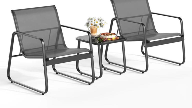 Walmart is selling a 3-piece patio set for $53 that's perfect for small ...