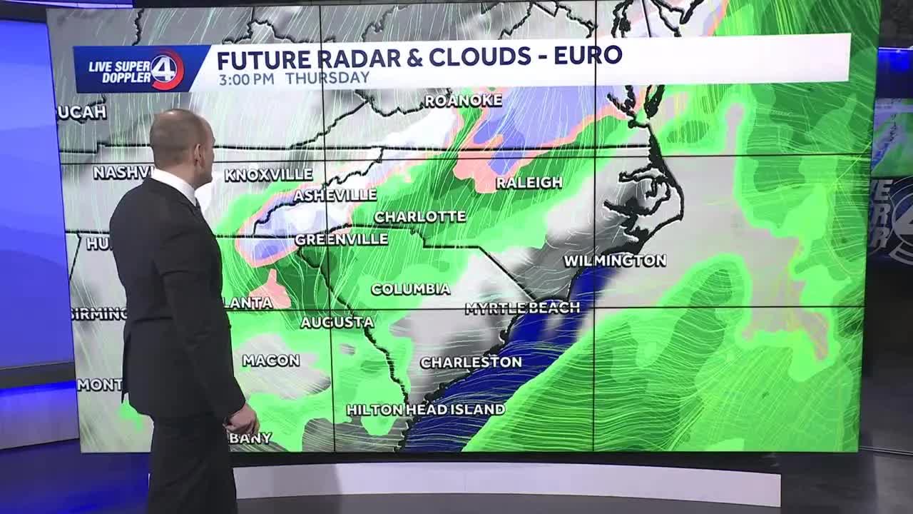 Tracking storms and cold fronts across the region