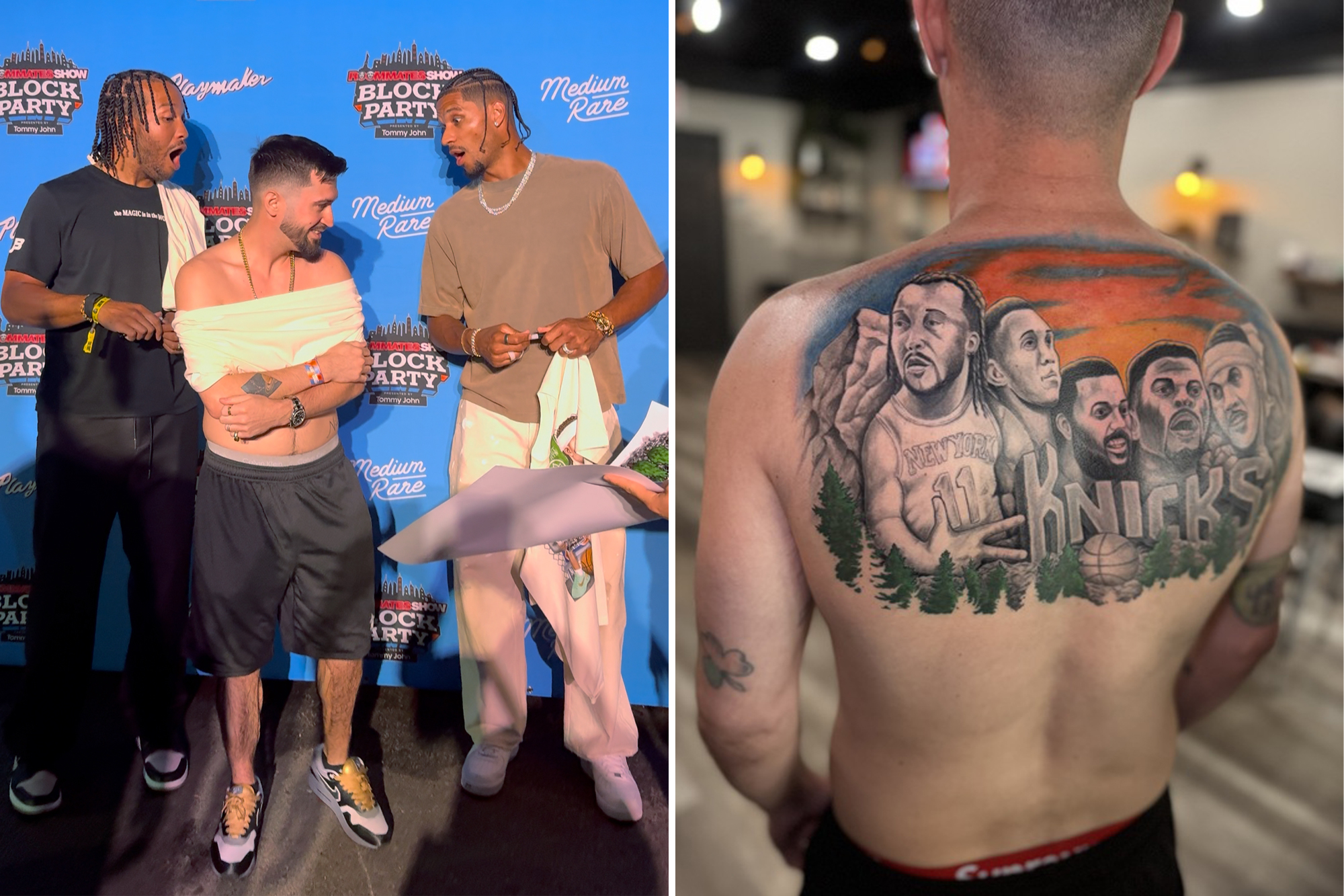 NYC man inks entire back with Mount Rushmore of Knicks greats ...
