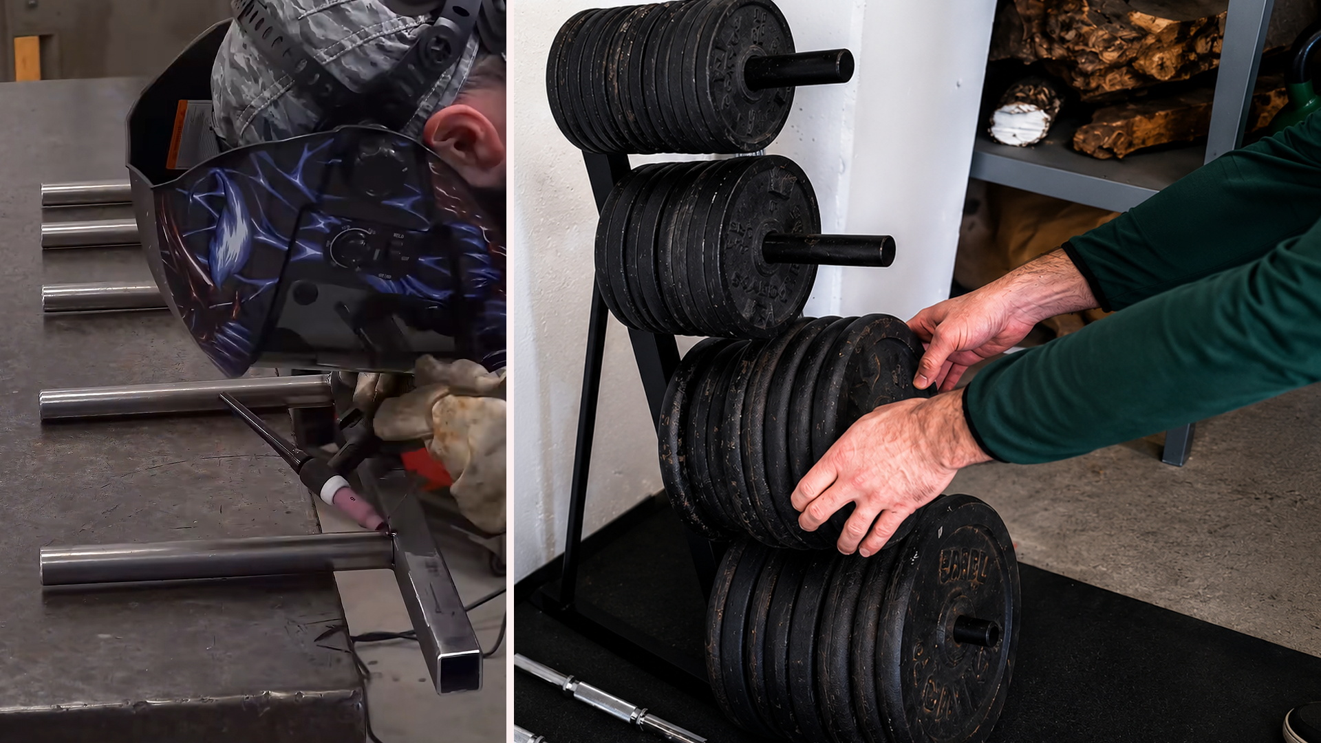 Weight rack build | TIG welding with Arccaptain AC/DC TIG200
