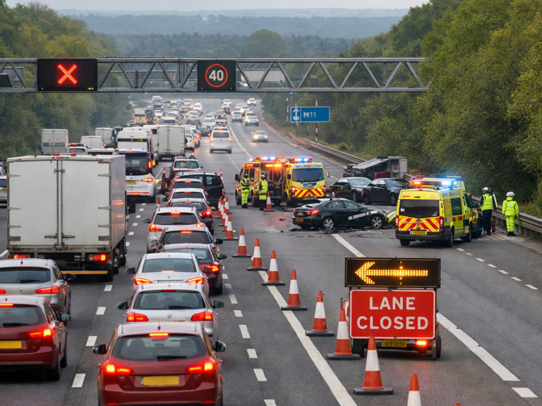 M25 traffic update: Severe delays with lane closure near Epping Forest ...