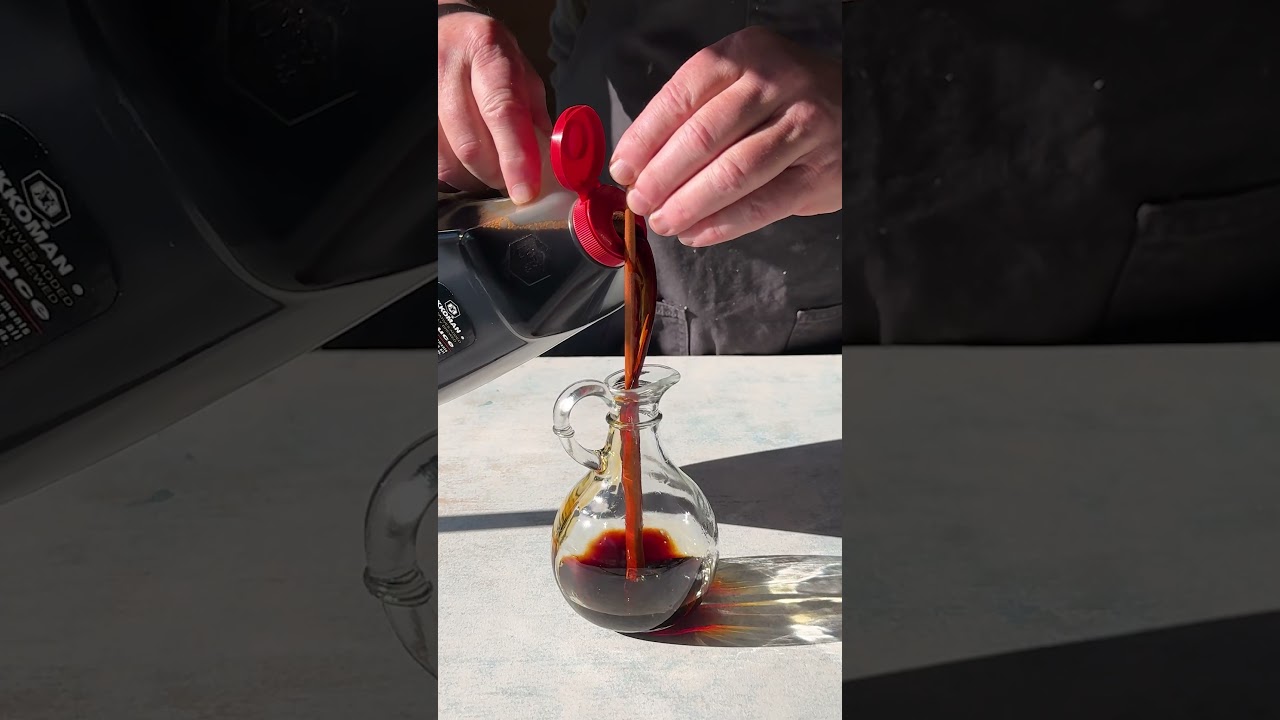 How to use a chopstick as a clever kitchen funnel alternative