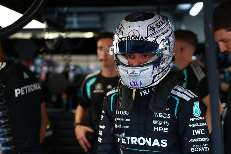 Russell bemused by pace deficit to F1 title rival Antonelli