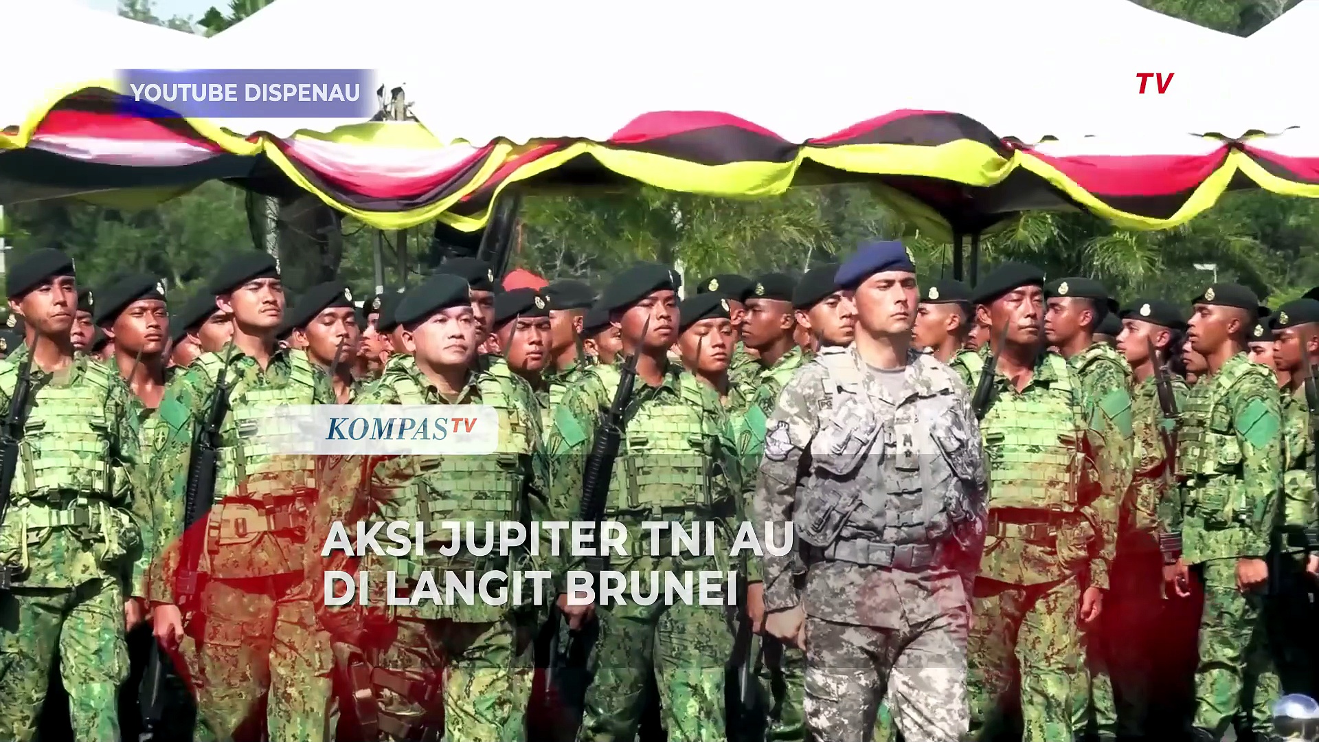 Bikin takjub! Aksi Jupiter TNI AU di langit Brunei, disaksikan langsung ...