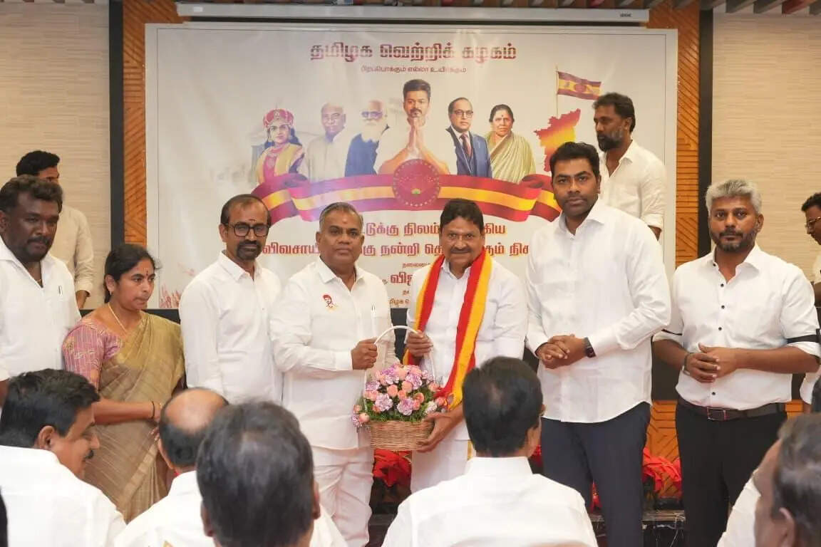Former AIADMK bigwigs join TVK, signal deepening exodus