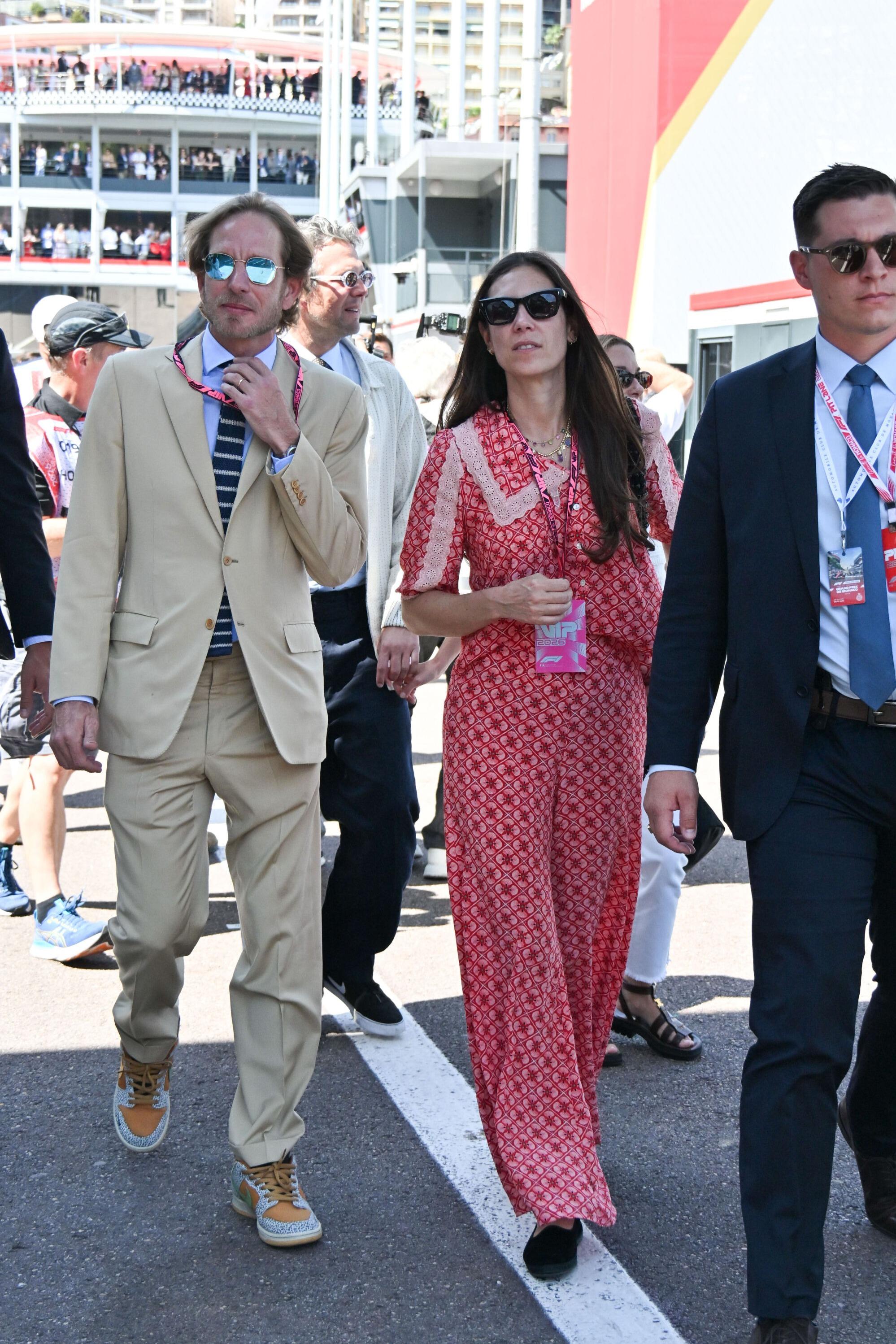 Pierre et Andrea Casiraghi avec leurs épouses Beatrice et Tatiana dans ...
