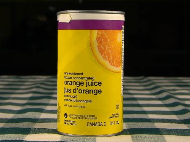 Le jus congelé en conserve fera son retour sur les tablettes canadiennes