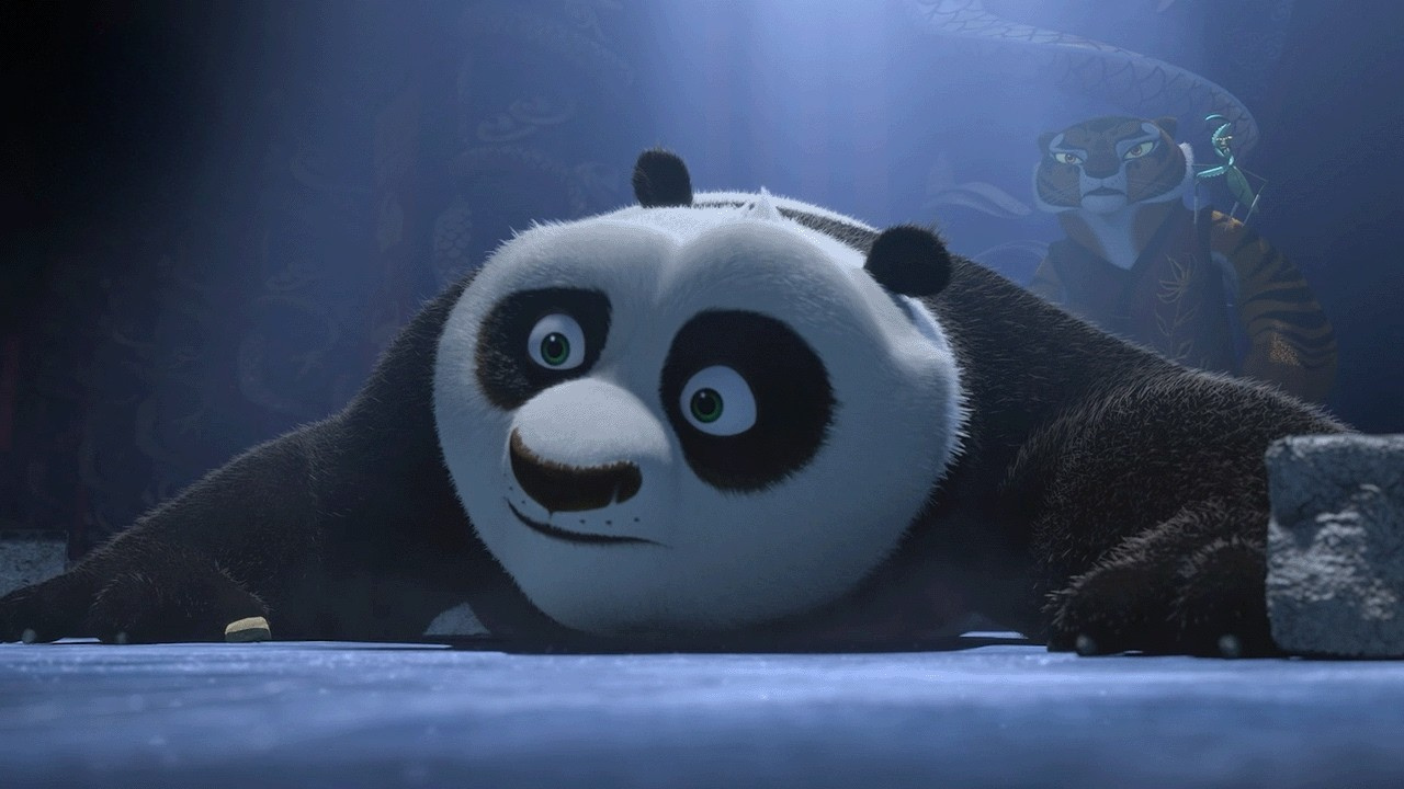Po and his friends chase the villains through the museum | Kung Fu ...