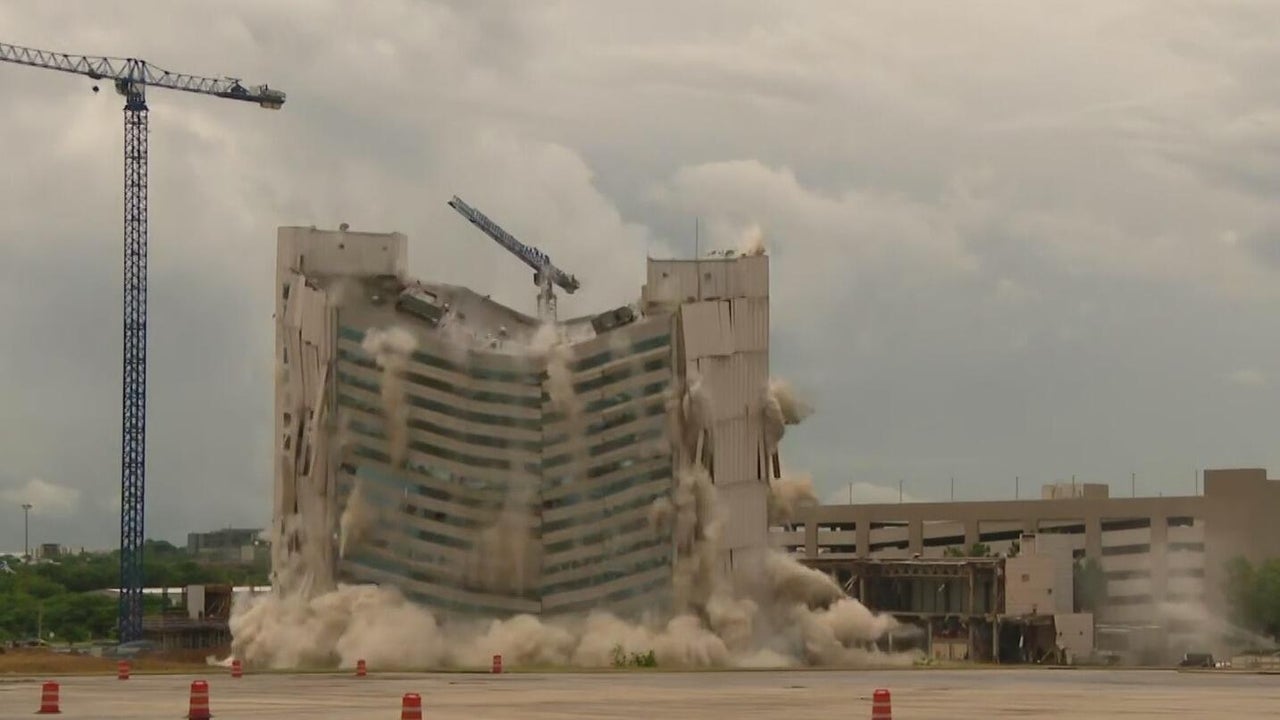 Arlington’s historic Sheraton Hotel implosion in preparation for new ...