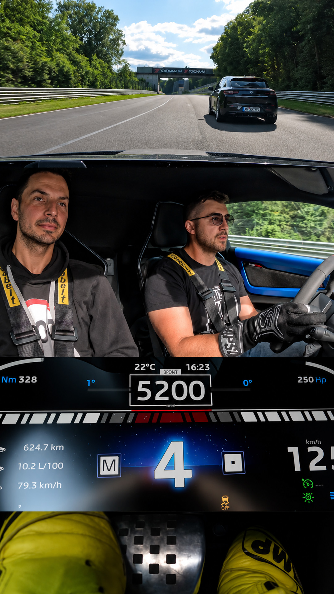 French passenger experiences a fast Nürburgring lap