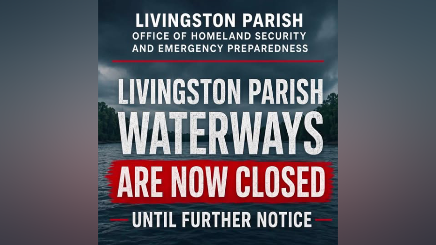 Livingston Parish closes waterways due to rising water levels