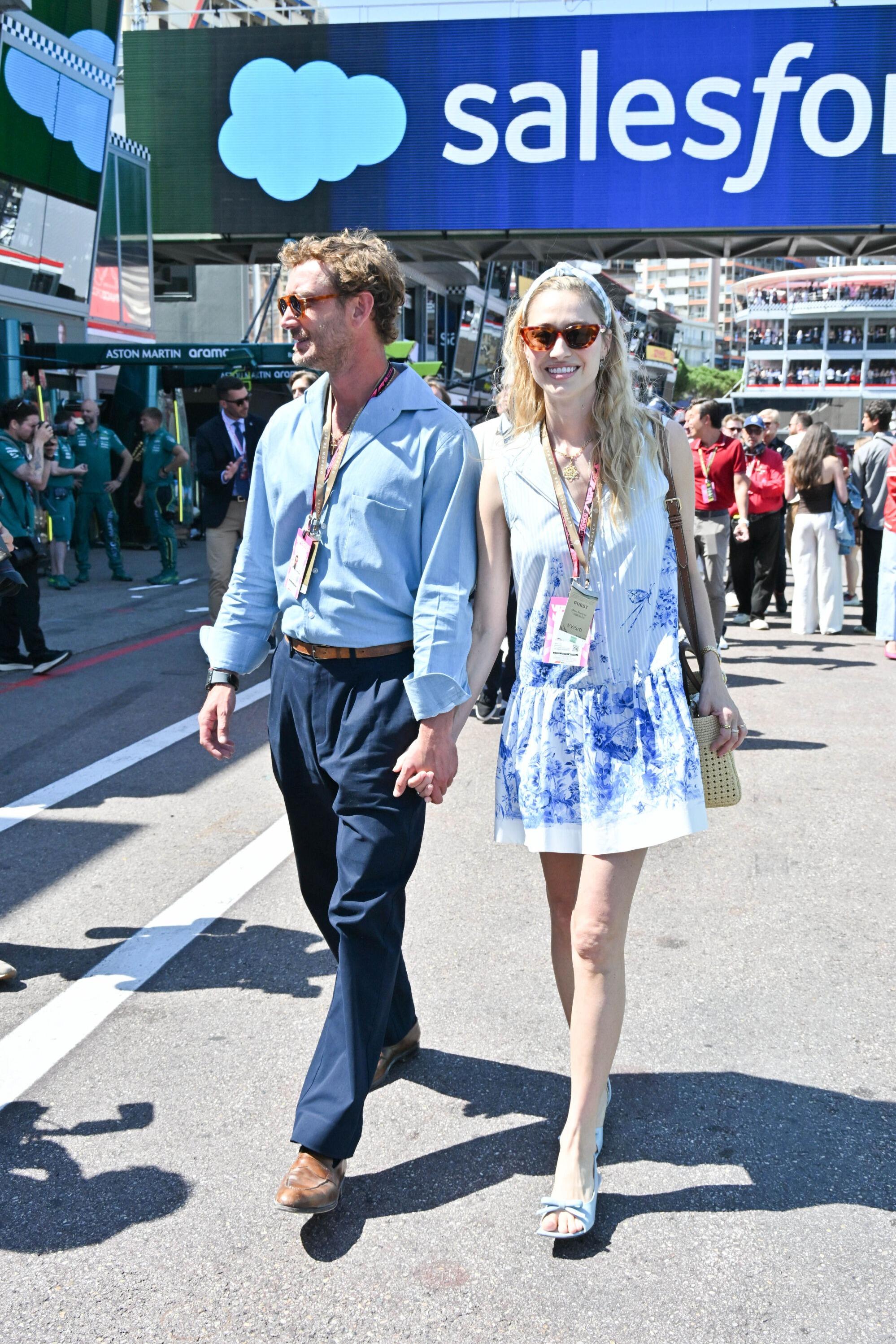 Pierre et Andrea Casiraghi avec leurs épouses Beatrice et Tatiana dans ...