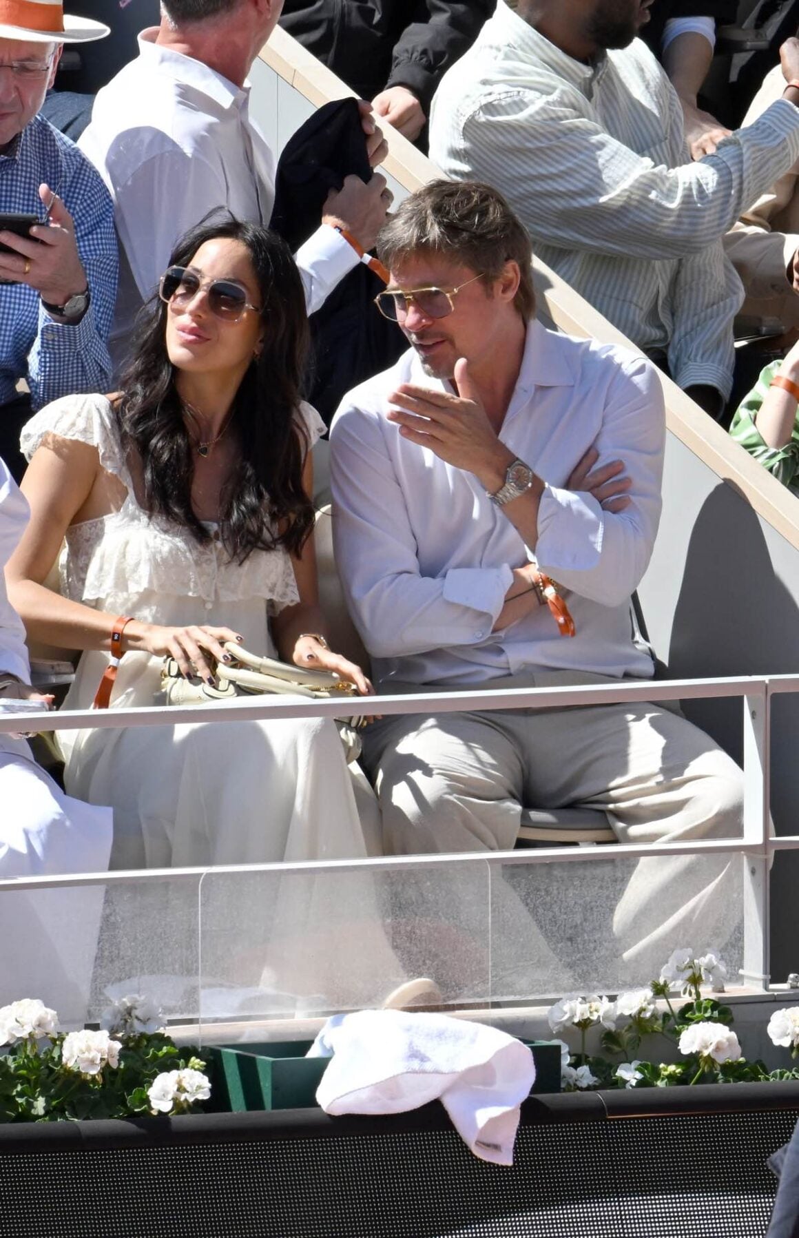 Brad Pitt and Ines de Ramon attend 2026 French Open women’s finals as ...