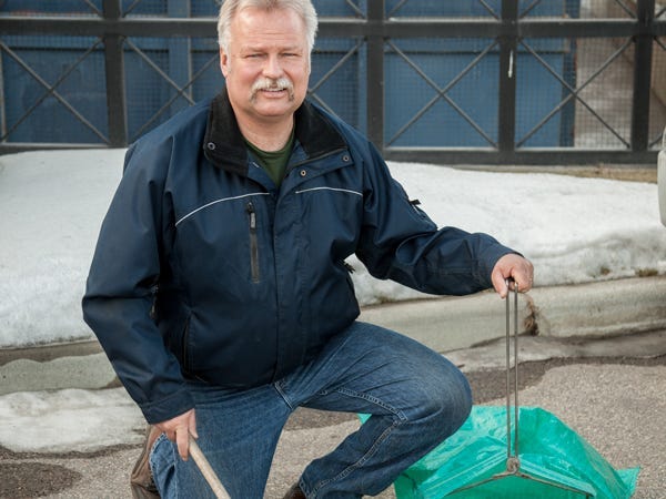 My father and I started a parking lot clean-up business. It's been 45 ...
