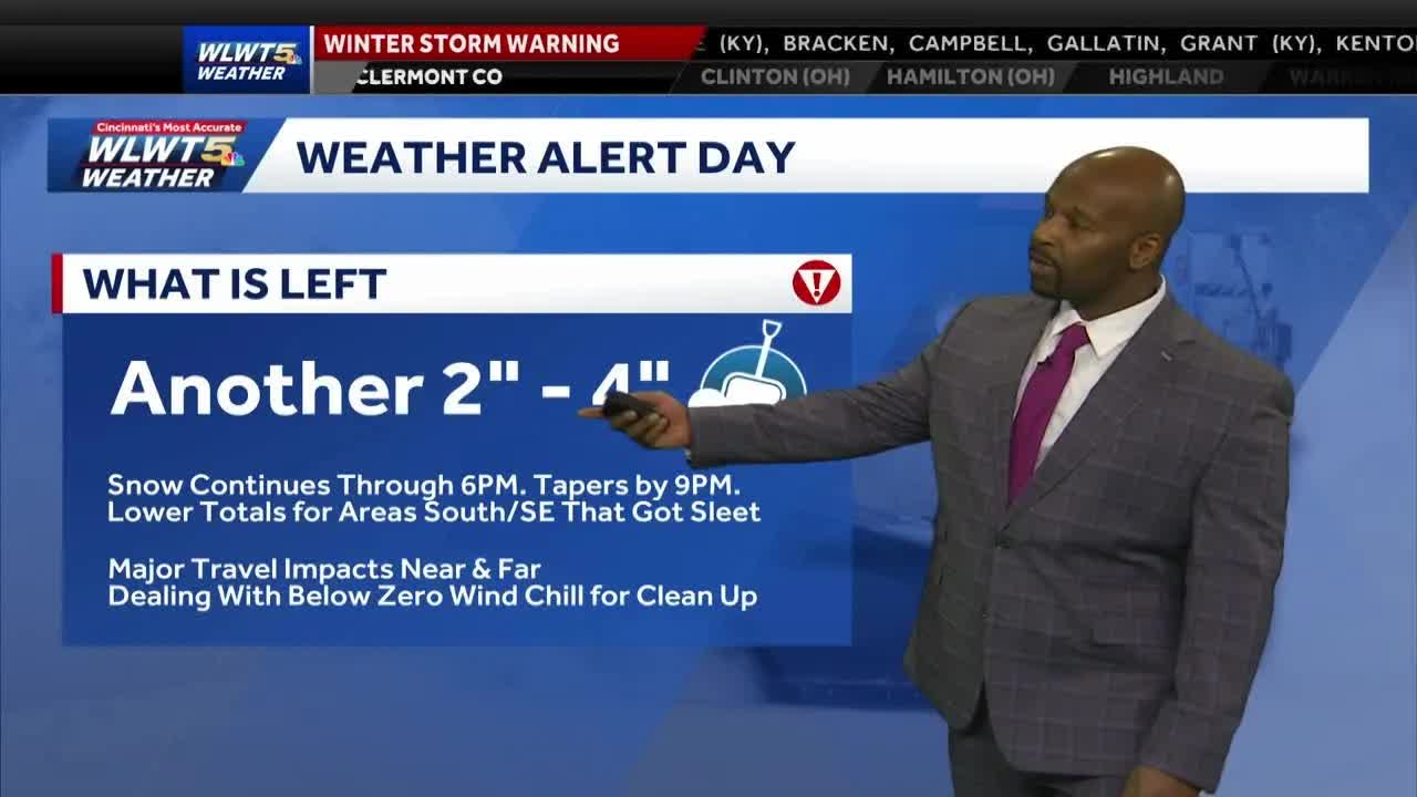 Winter storm continues to dump snow across Ohio