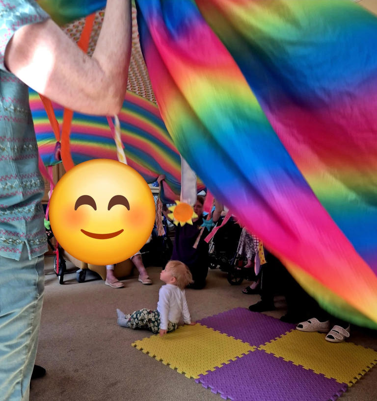 Intergenerational activity at Chichester care home