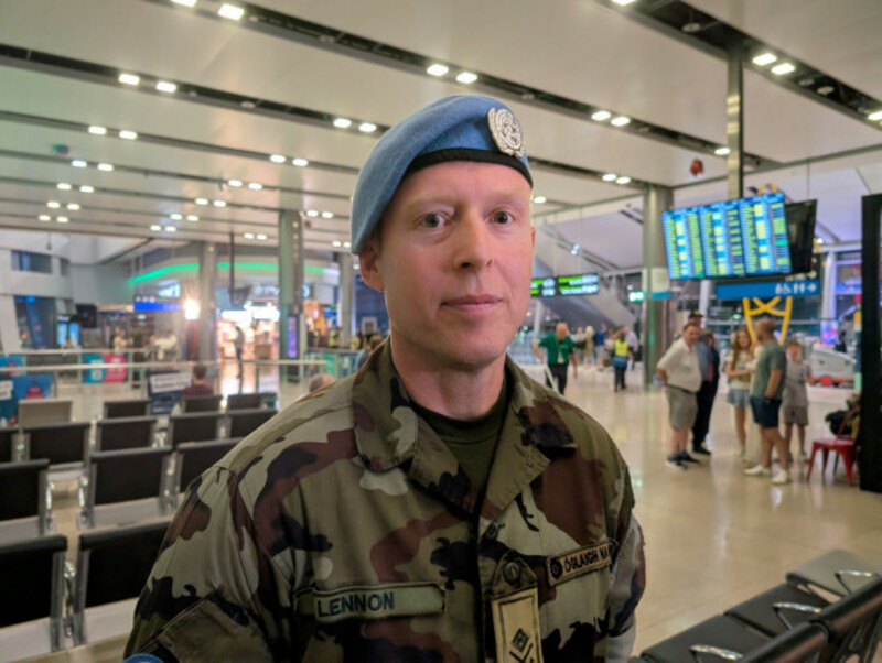 Around 160 Irish peacekeepers arrive home from Lebanon