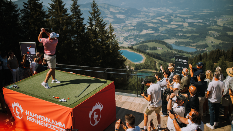 Erster Abschlag in Kitzbühel, prognostizierter Werbewert von 37 ...