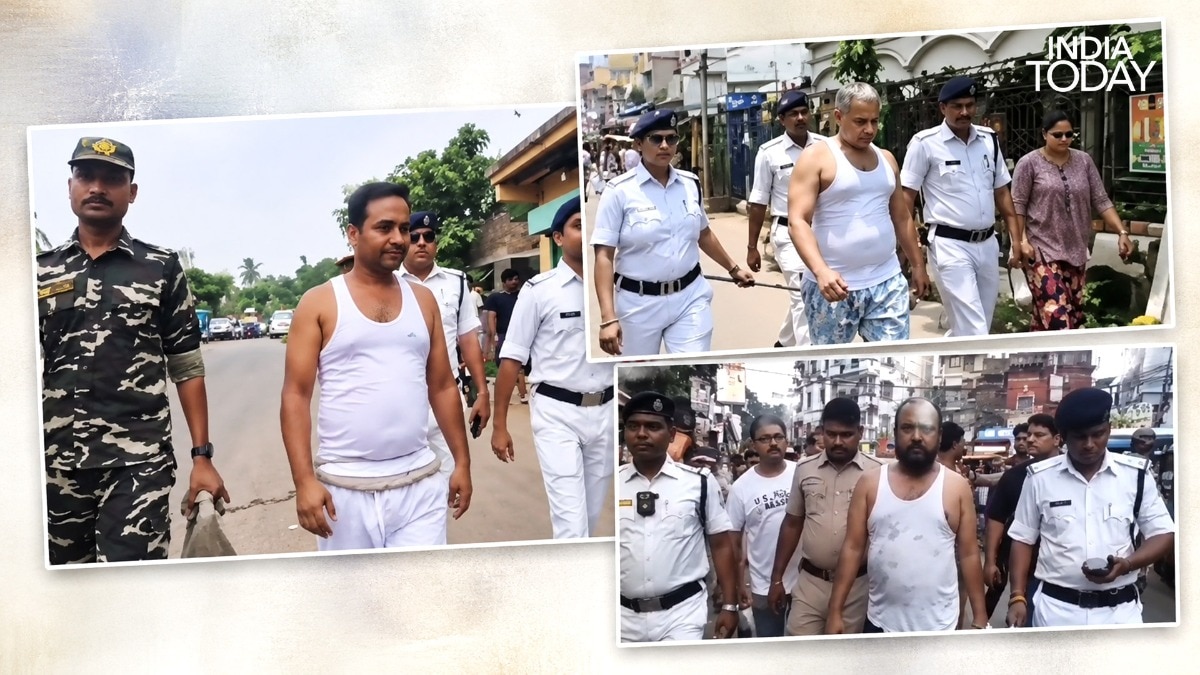 Head shaved, hands cuffed: Bengal cops parade arrested TMC goons in ...