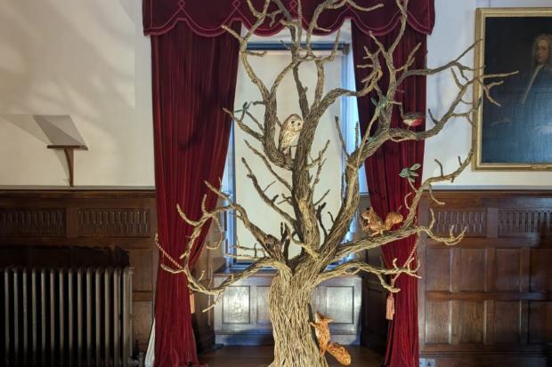 New plant sculpture unveiled at National Trust site in Somerset