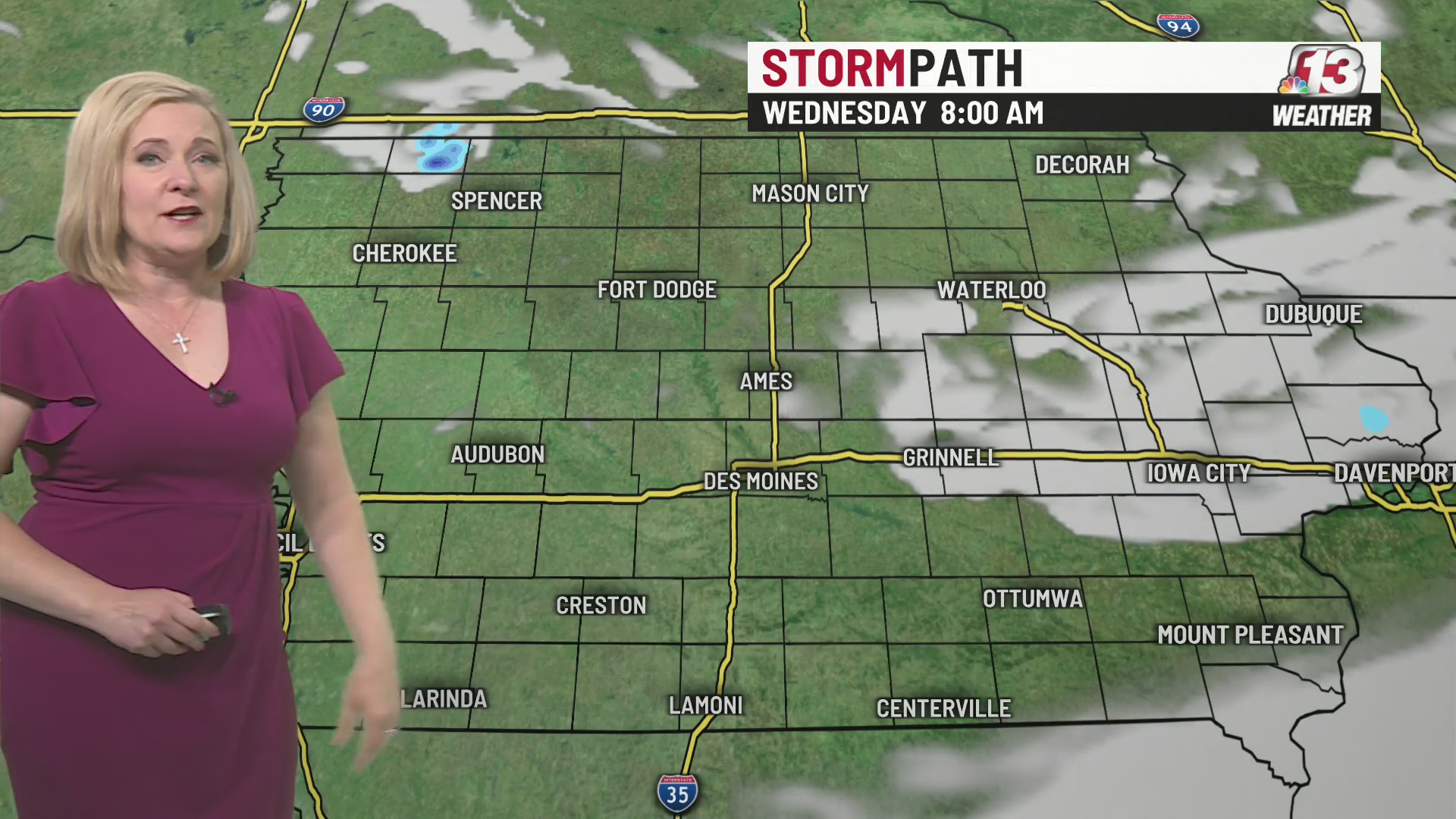 Megan Salois' Wednesday morning forecast