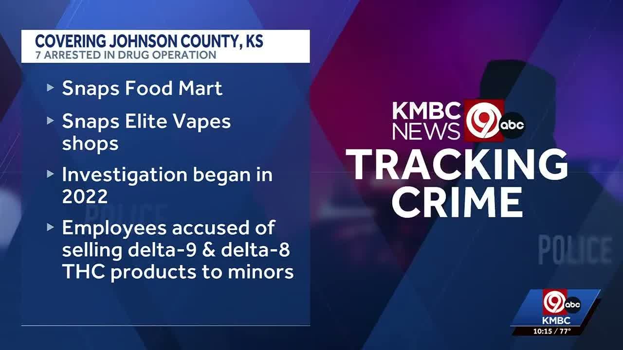 7 charged after Johnson County investigation into THC sales to minors