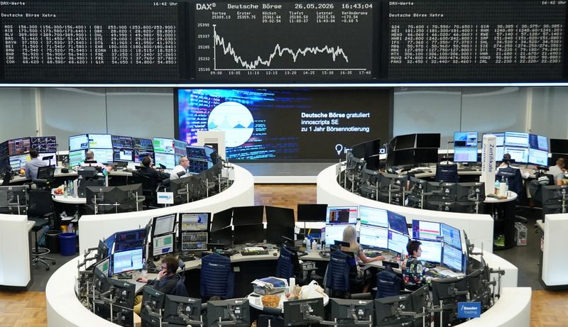 European shares edge up as auto, chemical stocks rise; Mideast talks eyed