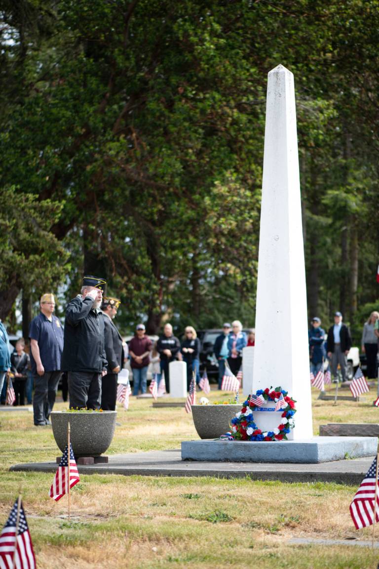 Veterans honored in Memorial Day ceremony at Sequim View, other cemeteries