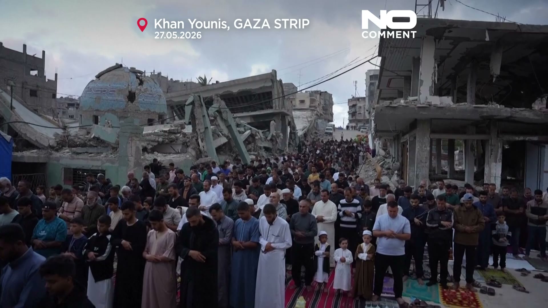 In war-torn Gaza, Palestinians mark Eid al-Adha among the rubble