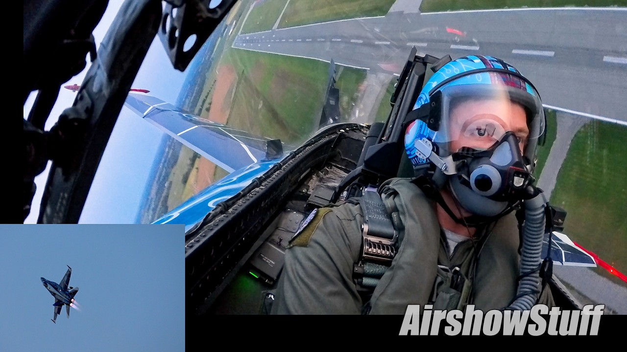 Watch the cockpit view as the jet goes full power