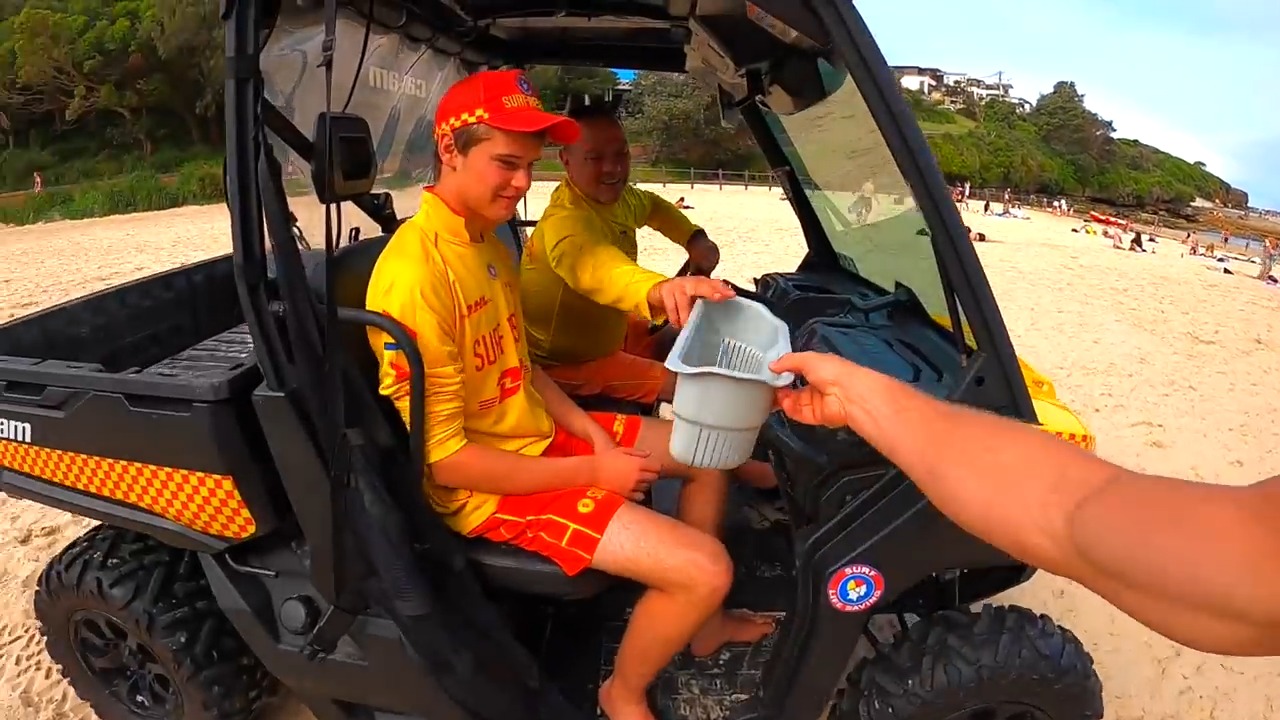 He lost his platinum ring in rough surf - then the metal detector hit ...