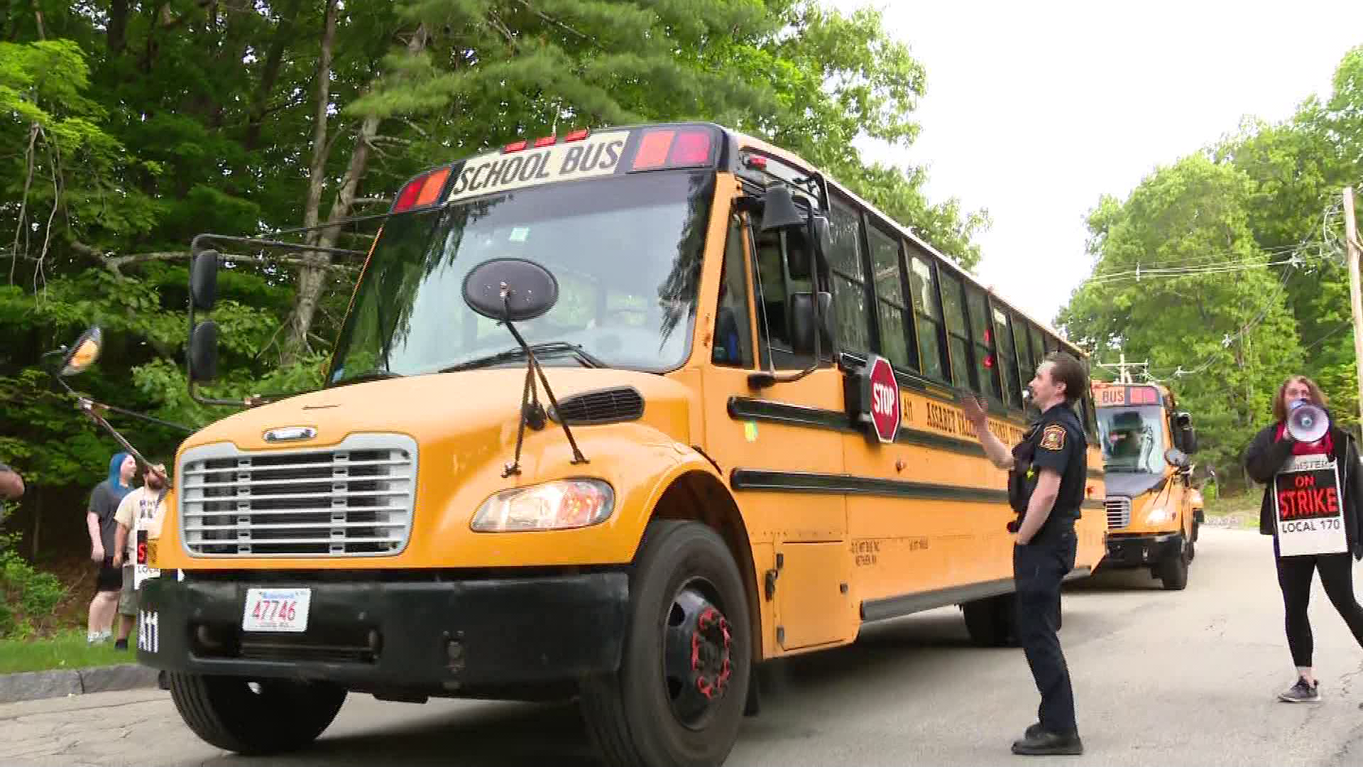School bus drivers, monitors in Marlborough go on strike