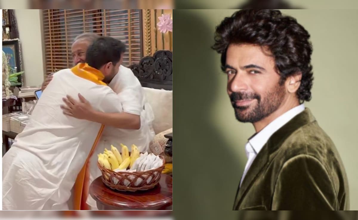 Vikrant Massey hugs Sri Sri Ravi Shankar, Sunil Grover jokes. Watch