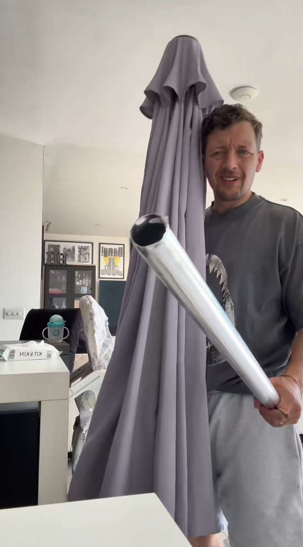 Finding another use for my broken parasol