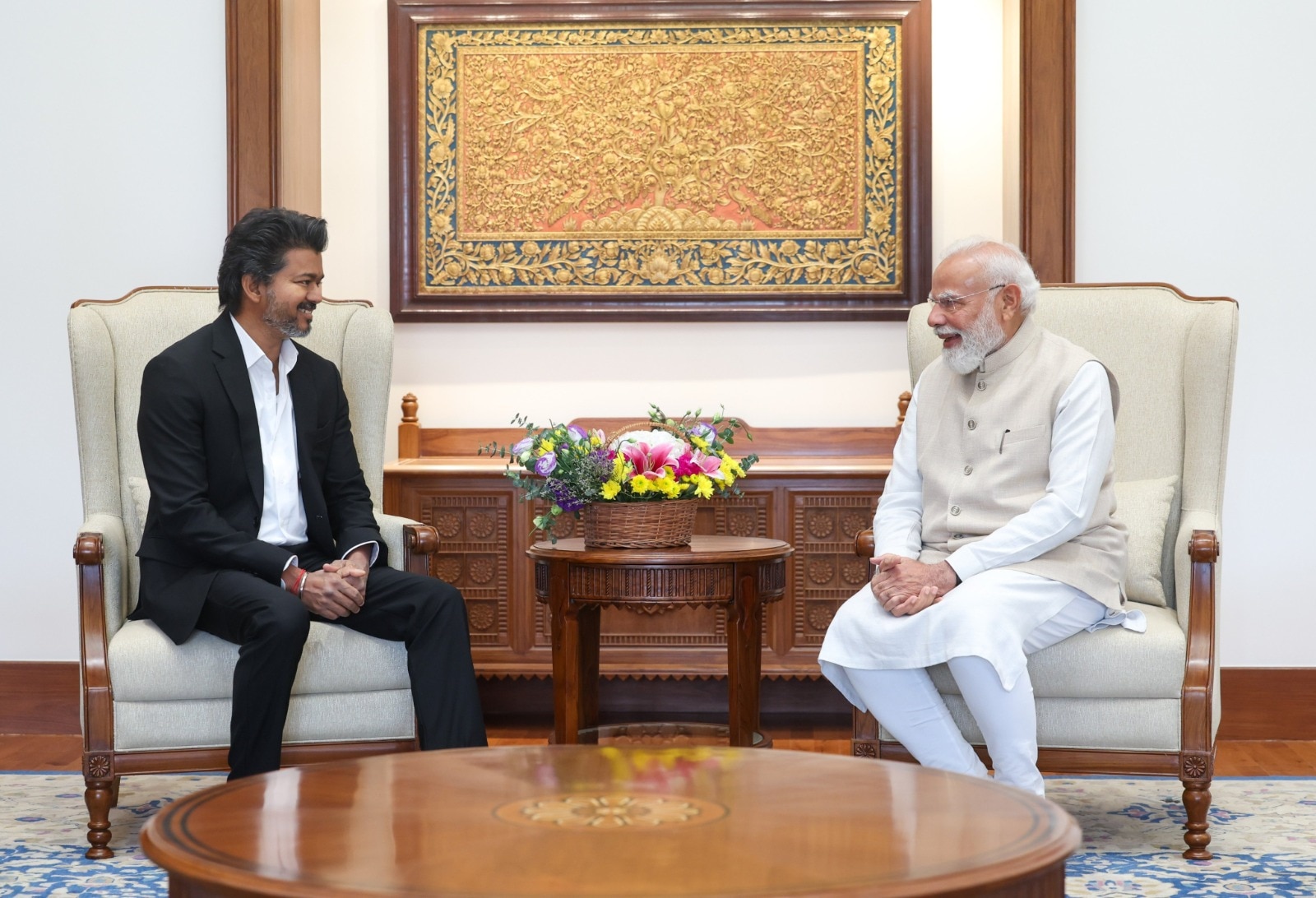 Tamil Nadu CM Vijay meets PM Modi in Delhi after 12 years, talks last ...