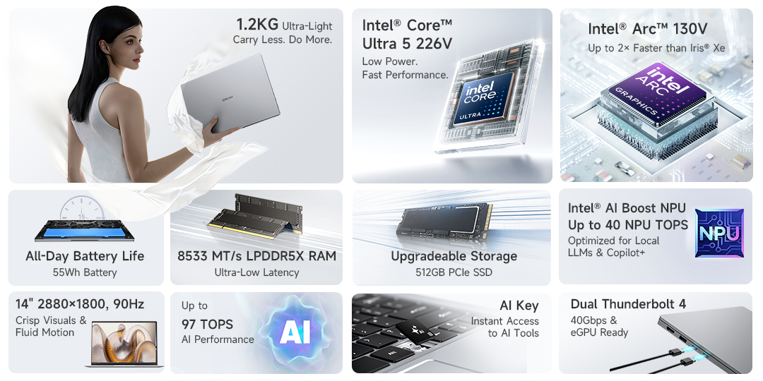CHUWI lanza el nuevo CoreBook Air: Un PC Copilot+ con pantalla 2.8K e ...