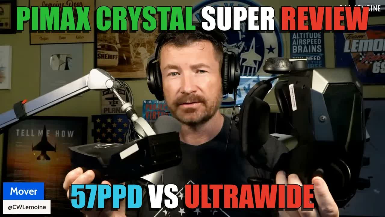 Pimax Crystal Super 57 PPD vs ultrawide - VR headset review