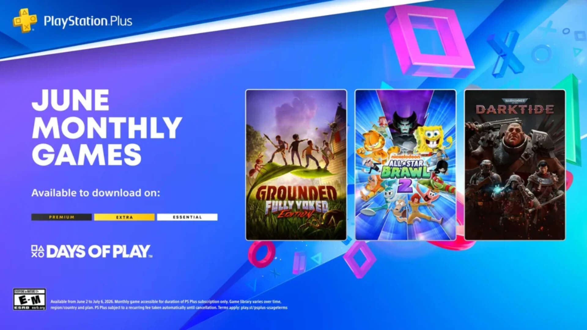 PlayStation Plus June 2026 free games: Grounded leads the multiplayer ...