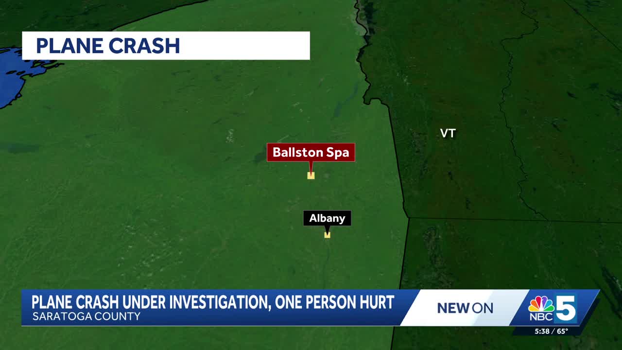 One person injured after single-engine plane crash in Saratoga County