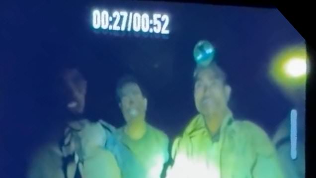Moment five people are rescued from flooded Laos cave after being ...