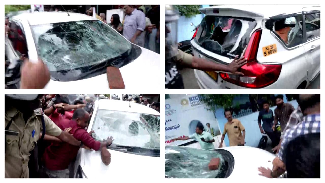 Clash outside ex-Kerala CM Pinarayi Vijayan's house after ED raid, CPI ...