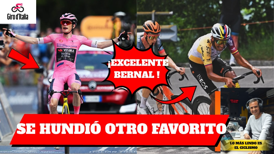 Egan Bernal se vació, Jonas volvió a destrozarlos, Giro de Italia 2026