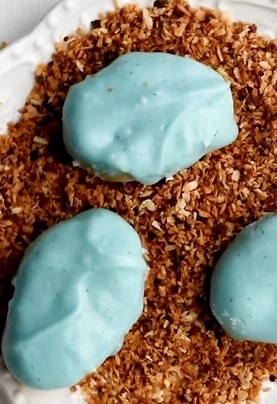 Vanilla bean cookie dough robin eggs: Easter Bunny inspired treat recipe