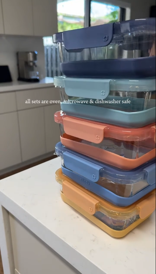 Easy glass food storage containers for a cleaner kitchen
