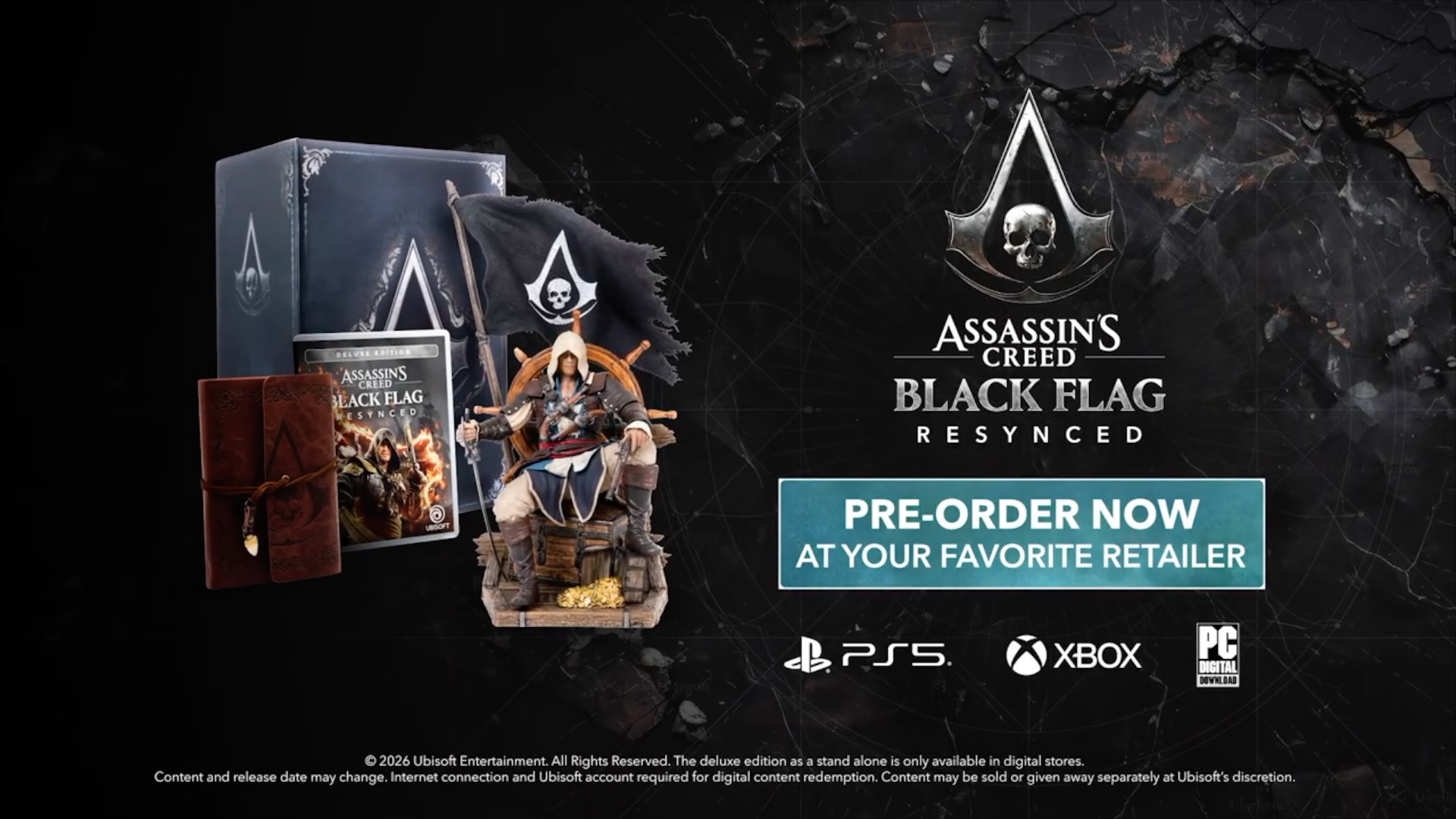 Assassin's Creed Black Flag resynced official game overview trailer