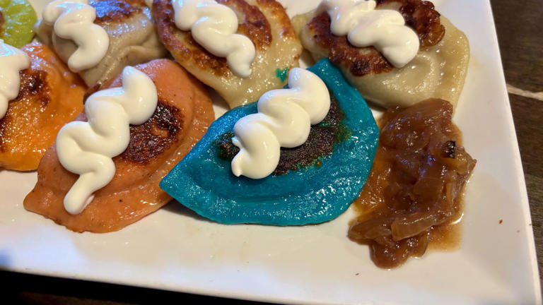 We tried Pierogi Mountain's new blue cool ranch flavor