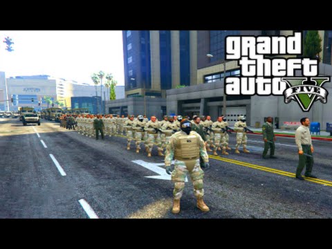 Army patrol mod in GTA 5