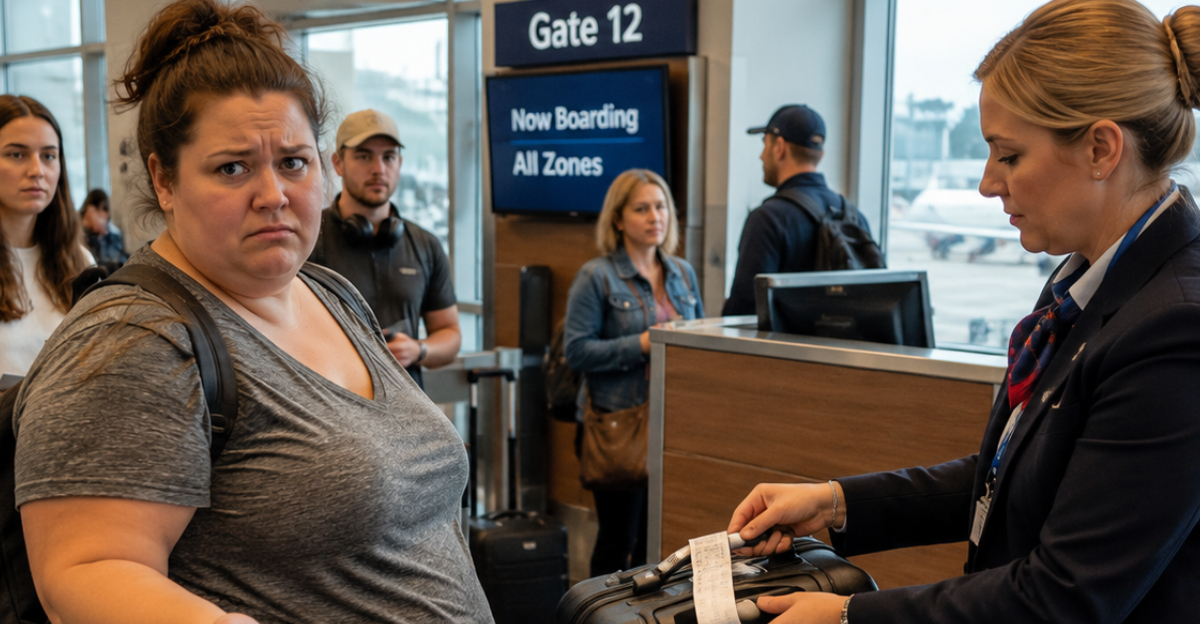 I weigh 300lbs, and the airline made me check my carry-on because my ...